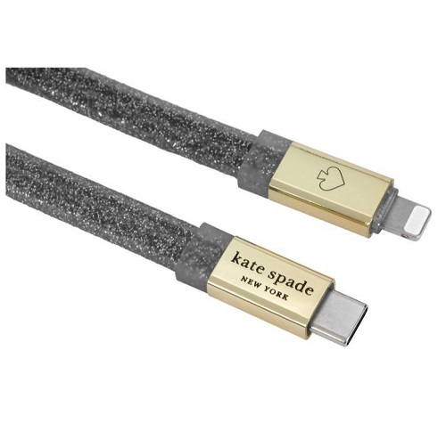Cable con diseño de brillo Lightning a USB-C marca Kate spade – Segunda ...