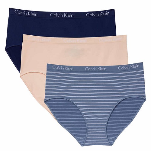 Paquete de 3 calzones corte moderm brief para dama talla M marca Calvin ...