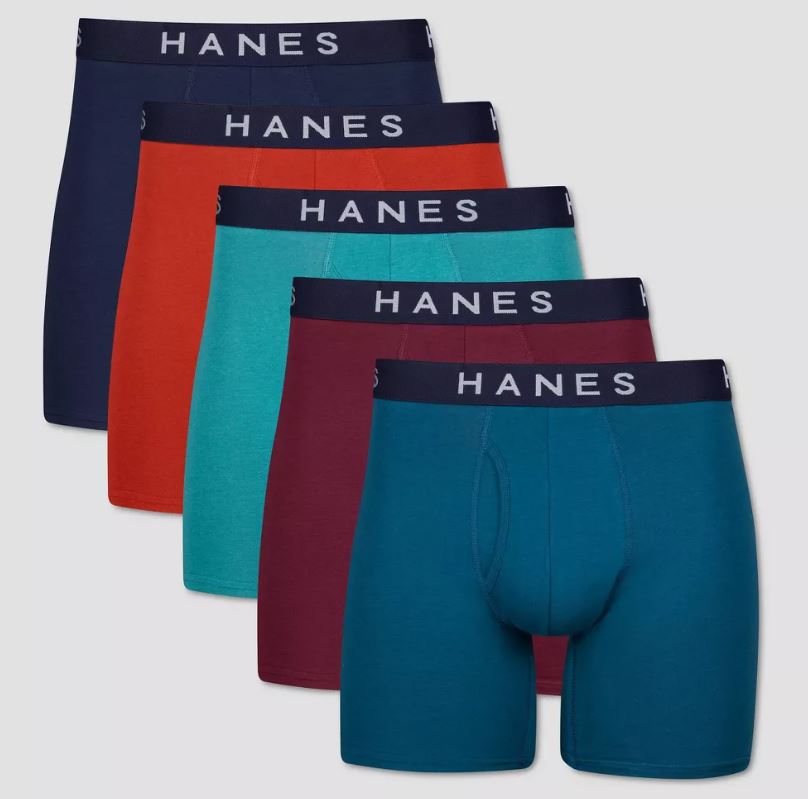 Paquete de 5 Boxer para hombre Talla L – Hanes – Segunda que Barato