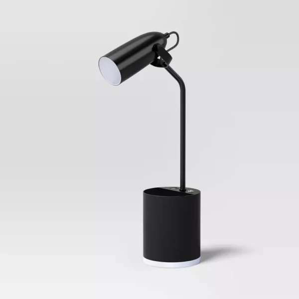 Lámpara de escritorio con bombilla LED integrada, color negro – Room ...